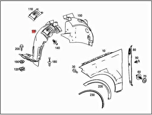 Genuine MERCEDES W166 GLE W166 M-CLASS Wheel arch cover 1668802805 | eBay