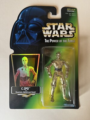 C-3PO Star Wars Power of the Force PoTF2 Green Card A New Hope 1997 ...