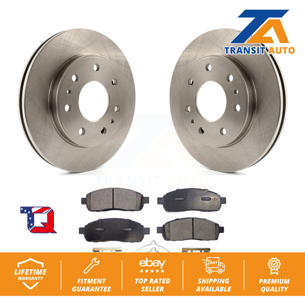 Brake Rotors & Semi-Metallic Pad Front Kit For 2009 Ford F-150 With 7 ...