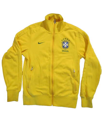 Nike ~Brasil CBF ~ Full Zip ~Track Jacket ~ Yellow ~ Unisex S ~ CH = 40 ...
