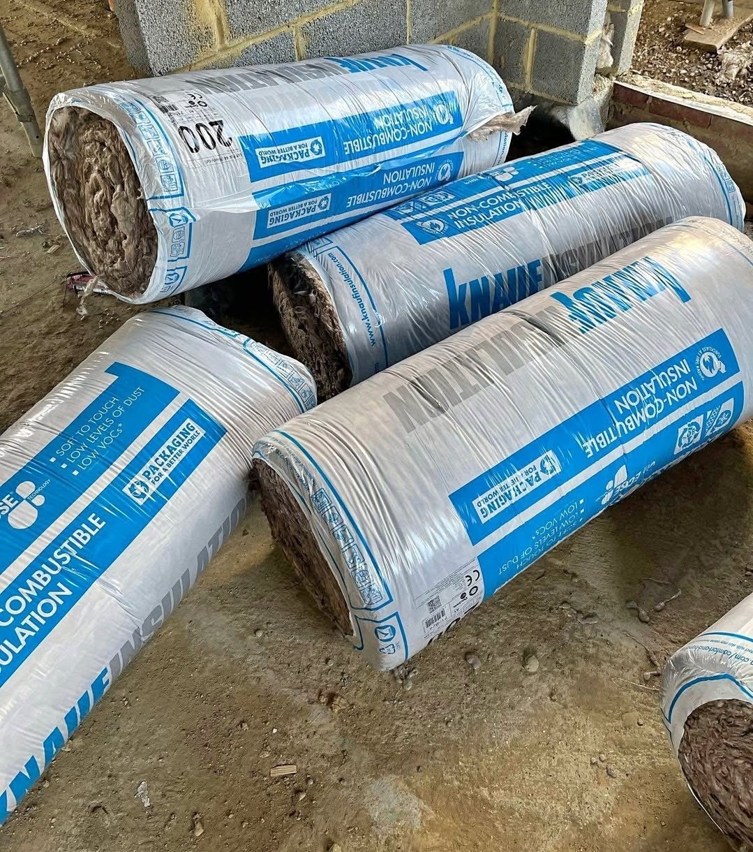 200mm Loft Insulation Roll 44 Glass Mineral Wool 6 rolls | eBay UK