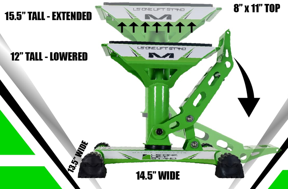 Matrix Concepts LS-One LS1 LS 1 LS-ONE Lift Green Stand Dirt Bike Off ...