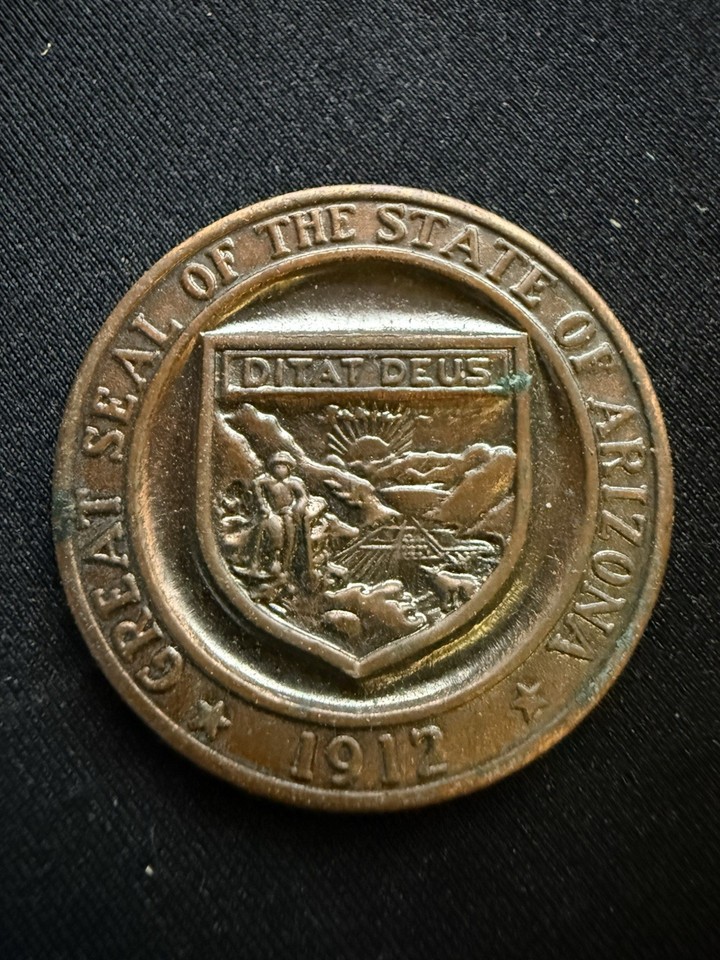 1963 Arizona Territorial Centennial Token W/State Seal- Combined ...