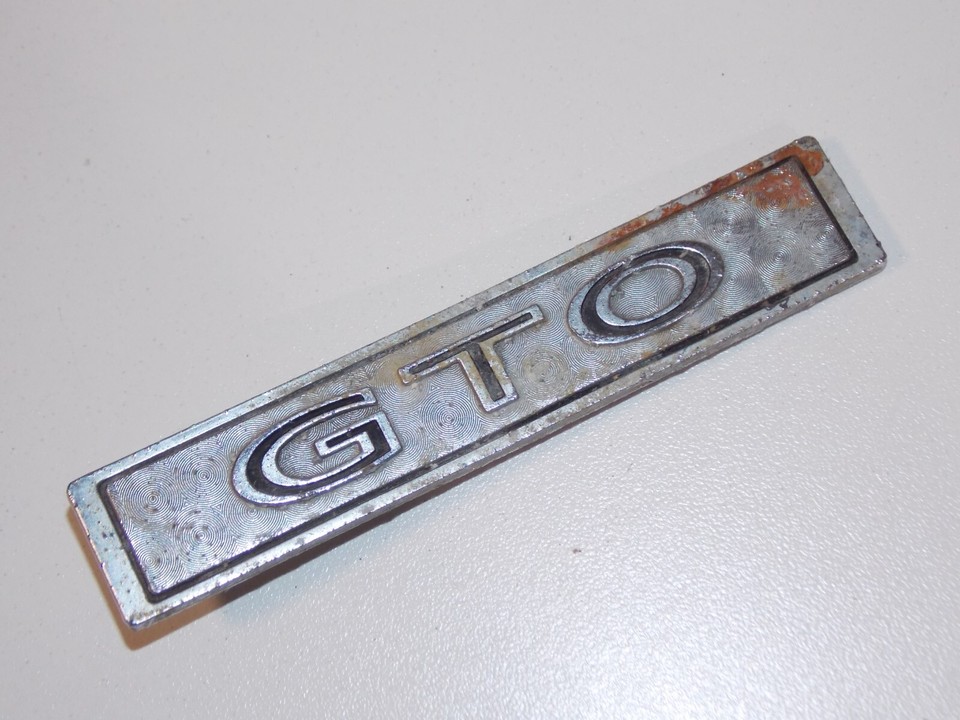 Vtg 1971 72 Pontiac GTO Door Panel Car Vehicle Emblem Badge 9823343 | eBay