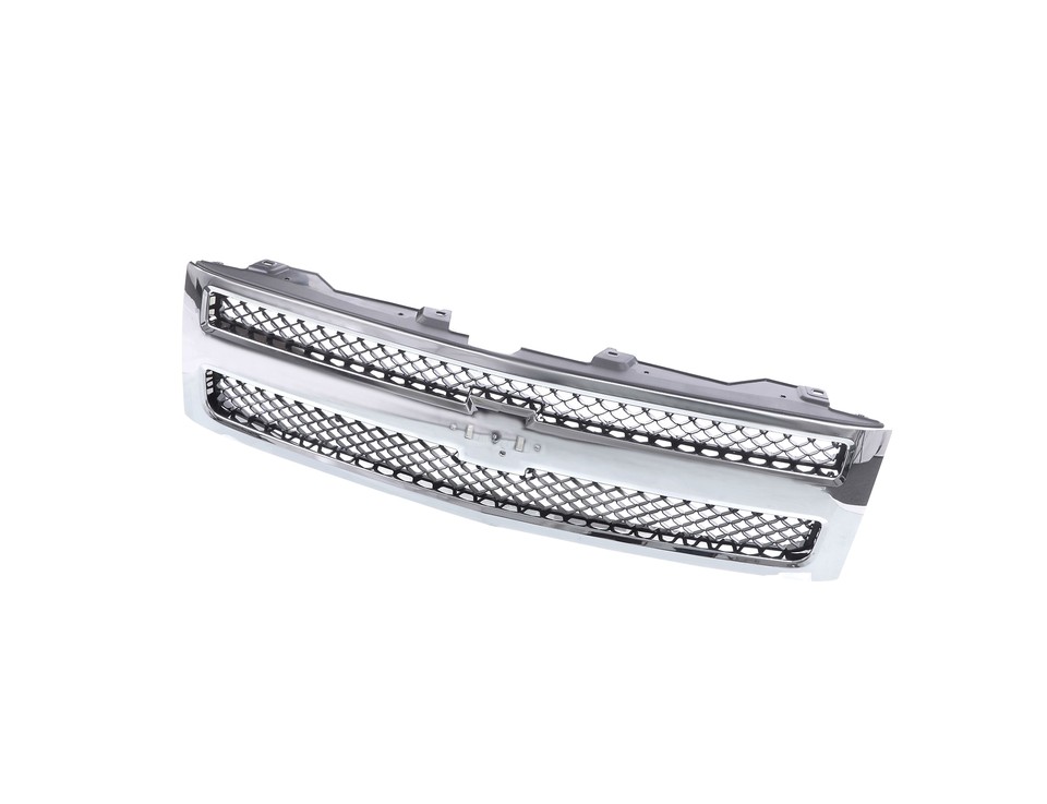 Black Chrome Grille Shell Frame For Chevrolet Silverado 1500 Pickup ...