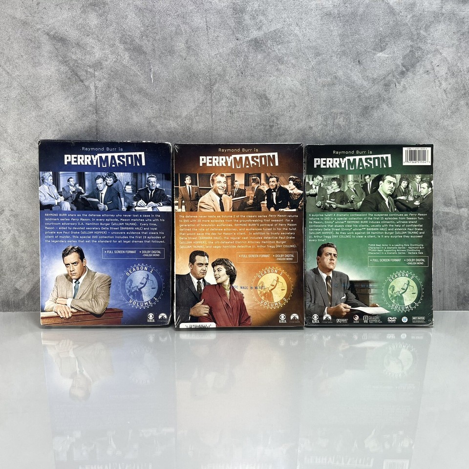 Perry Mason - Complete Series (1957-1966) Season 1 2 3 4 5 6 7 8 9 DVD ...