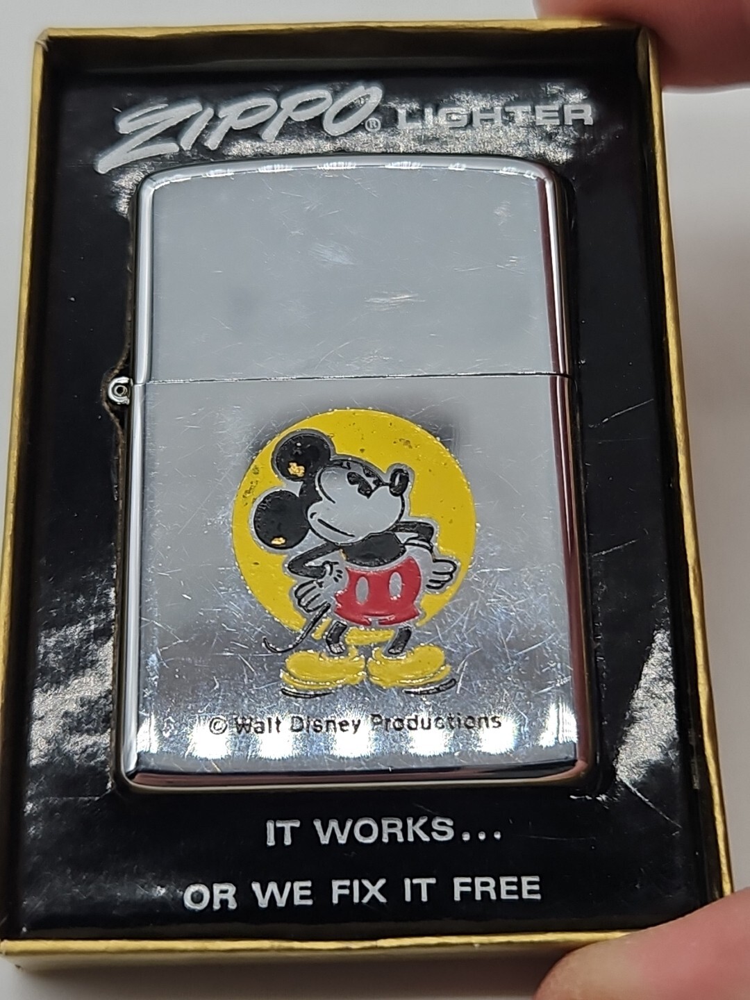 VINTAGE RARE DISNEY MICKEY MOUSE ZIPPO LIGHTER IN BOX | eBay