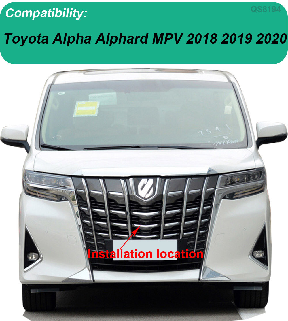 Top HD CCD front view Car Camera for Toyota Alpha Alphard MPV 2018 2019 ...