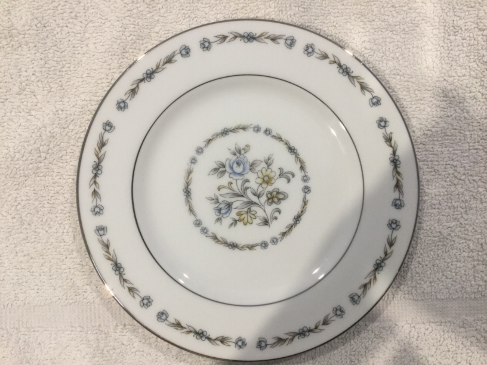 Vintage Three Crown China Set of 2 Cups, Saucers and Cake Plates Silver ...