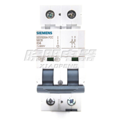 1pcs SIEMENS AC Miniature Circuit Breaker MCB 2P C4 5SY6204-7CC 4A | eBay