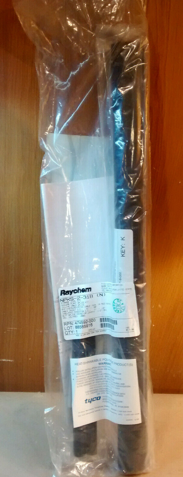 Raychem/ Tyco NPKS-2-31B In-lin Cable Splice kit 1000V Max Heat Shrink ...