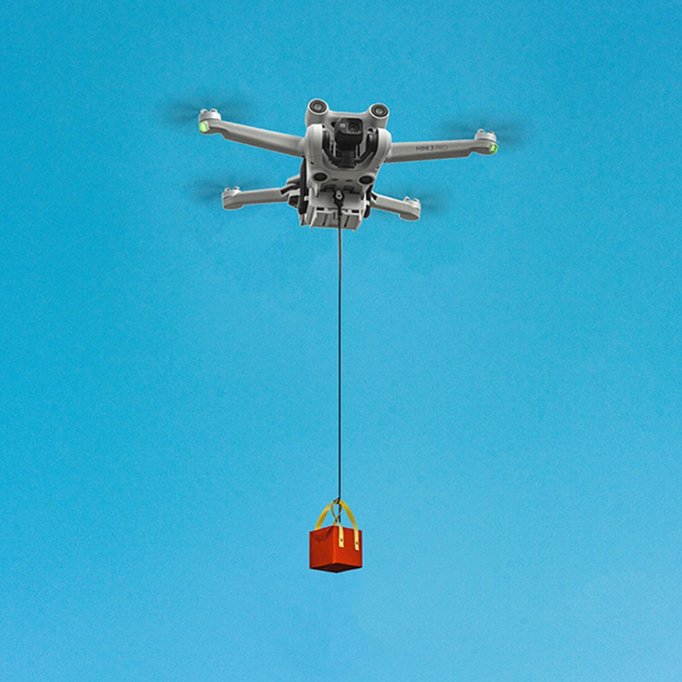 Drone Dropping Delivery Thrower Air Dropper Device for DJI Mini 3/Mini ...