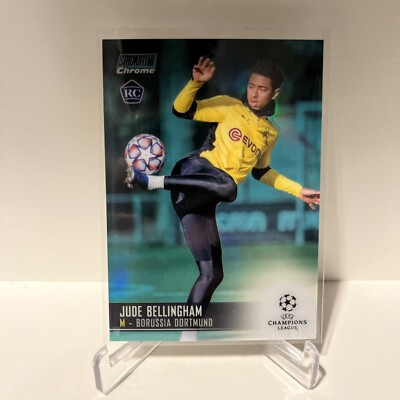 2020 Topps Stadium Club Chrome UCL Aqua Refractor /199 Jude Bellingham ...