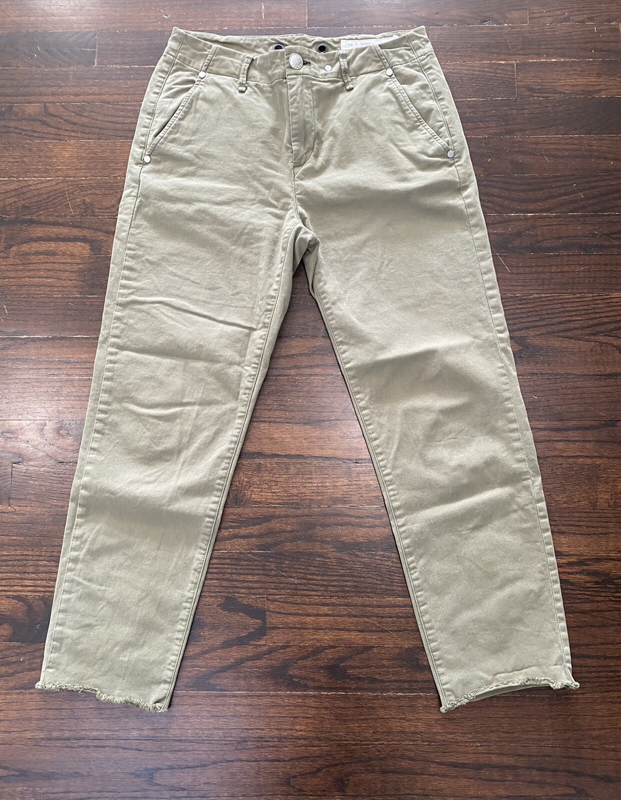 Rag & Bone BUCKLEY Chino Cargo Style Pants Women's Si… - Gem