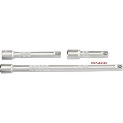 Draper Extension Bar Set 1/2" 3pcs Hand Tools Bit Sockets 75mm 125mm ...