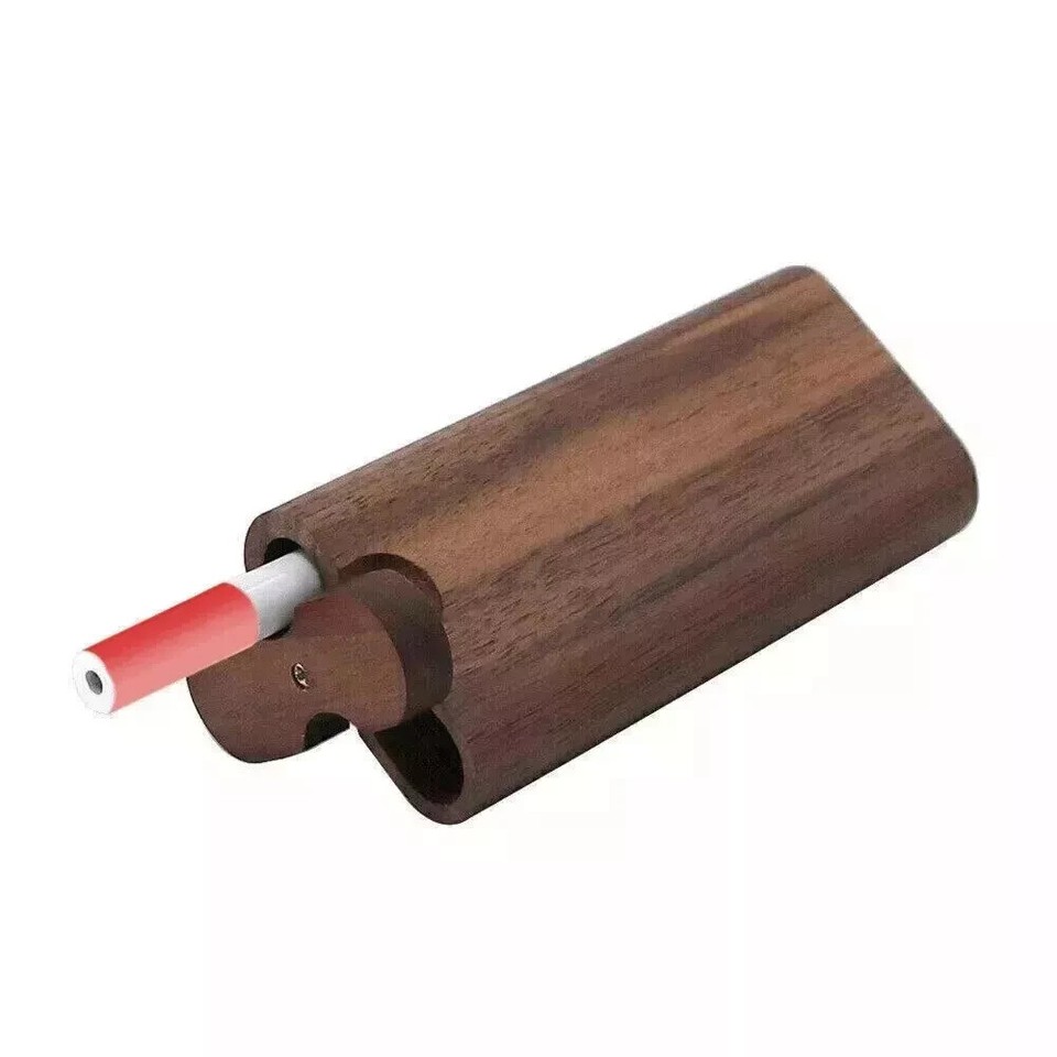 Wooden Dugout Pipe Self Cleaning Metal Bat Poker Smoking Pipe One ...