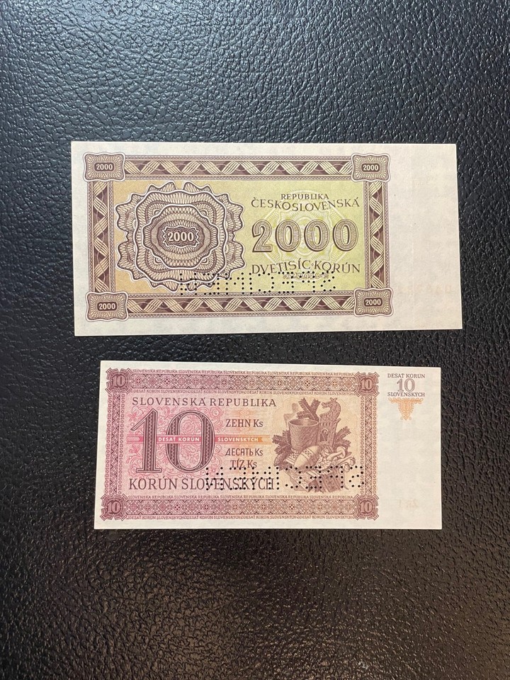 CZECHOSLOVAKIA and SLOVAKIA paper money | eBay
