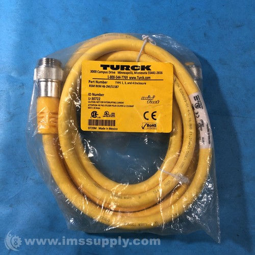 Turck RSM RKM 46-2M/S1587 Cordset, Minifast Series FNFP | eBay