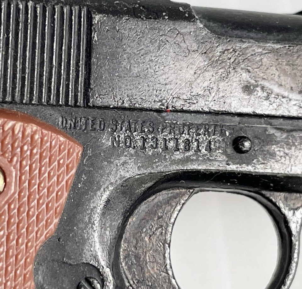 Vintage Marx Golden Guns Army 45 Toy Cap Gun 3.5" Black | eBay