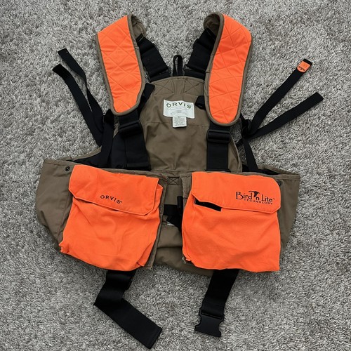Orvis Bird n Lite Technology Hunting Vest Size M/L Brown / Orange ...