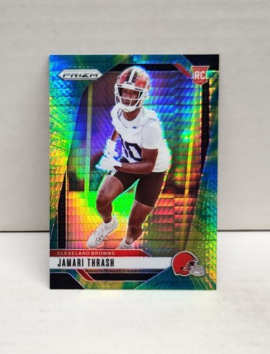 JAMARI THRASH 2024 Prizm GREEN HYPER PRIZM ~ Browns ROOKIE #'d /180 | eBay