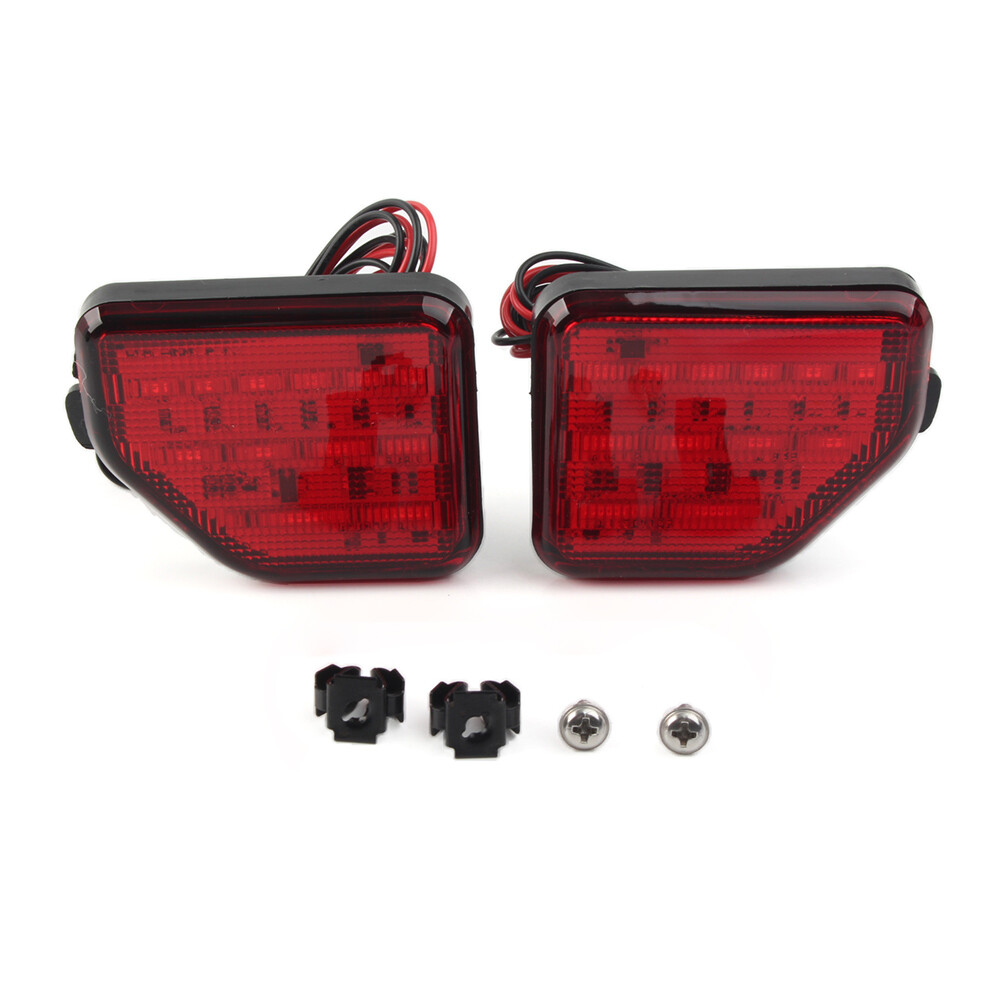 Rear Bumper Reflector Lights Red for Jeep Wrangler JL Sahara Rubicon ...