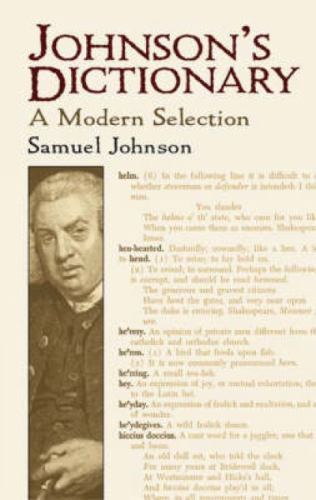 Johnson's Dictionary: A Modern Selection by Johnson, Samuel 486440893| eBay