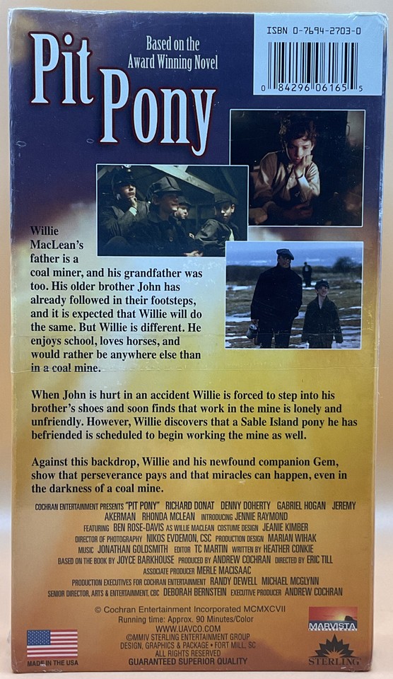 Pit Pony VHS 2004 **SEALED NEW** **Buy 2 Get 1 Free** | eBay