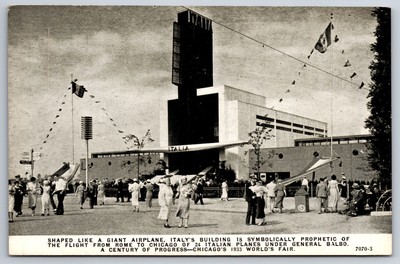 Chicago Illinois~1933 World Fair~Italy Building~Century of Progress ...