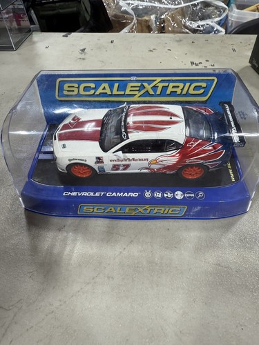 SCALEXTRIC CHEVROLET CAMARO GT-R STEVENSON MS WITH LIGHTS READY 1/32 ...