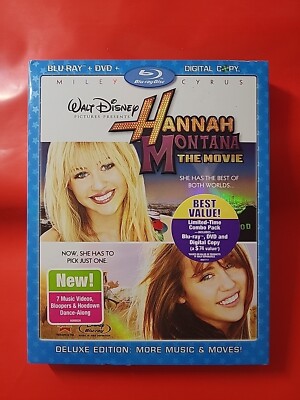 Hannah Montana The Movie (Blu-ray Disc, 2009, 3-Disc Set, with ...