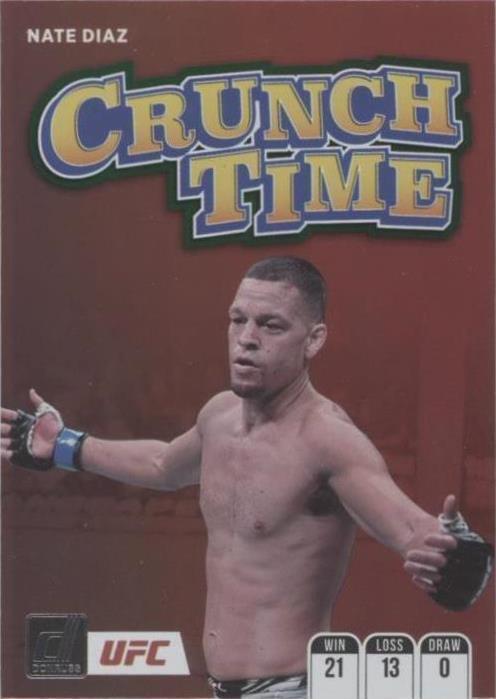 2022 Donruss UFC - Crunch Time Nate Diaz #20 Green Flood for sale ...