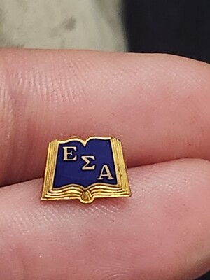 Small Epsilon Sigma Alpha Bible Pin Fraternity/Sorority | eBay