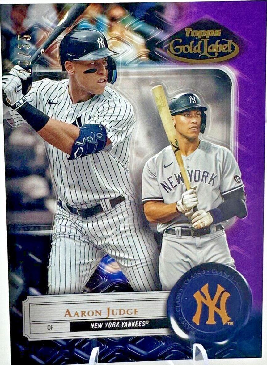 2022 Topps Gold Label - Aaron Judge #29 Class 3 Purple /35 for sale ...