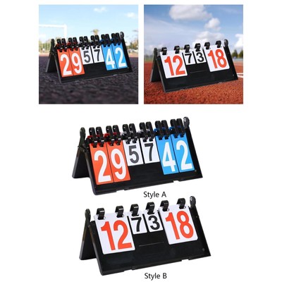 Flip Score Board Score Keeper Portable Folding Professional Scoreboard ...