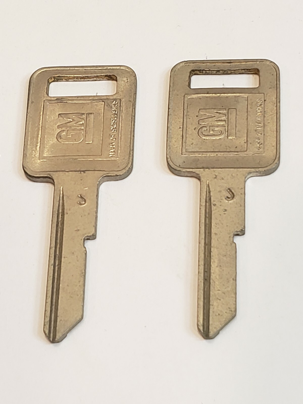 GM brand original 'J' keyway key blanks, set of 2, locksmith | eBay