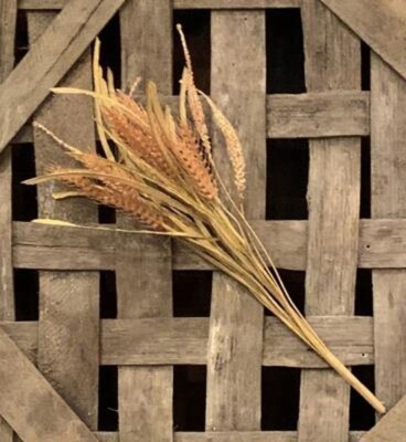 New Primitive Farmhouse Artificial TAN WHEAT GRASS STEM Bush Pick ...