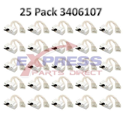 (25 Pack ) 3406107 (WP3406107) Whirlpool Kenmore Roper Maytag Dryer ...