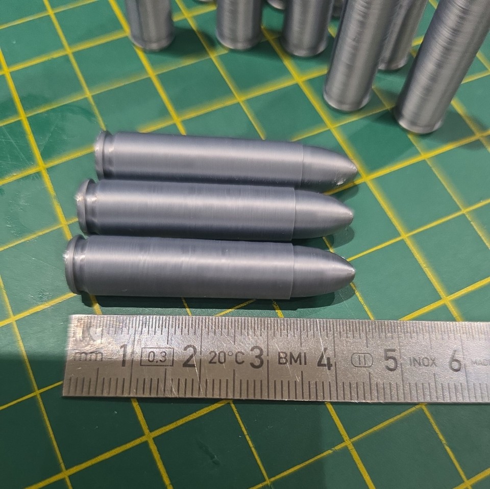 3d Printed carbine plastic Replica round lifesize Bullets For Cosplay ...