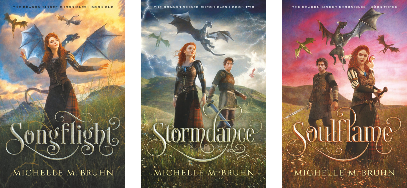 Michelle M Bruhn The Dragon Singer Chronicles 3-Book Paperback Set | eBay