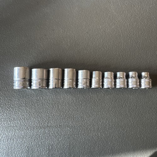 SNAP-ON 10 Piece Shallow Metric Socket Set 3/8" Drive 8-19mm 6 Point | eBay