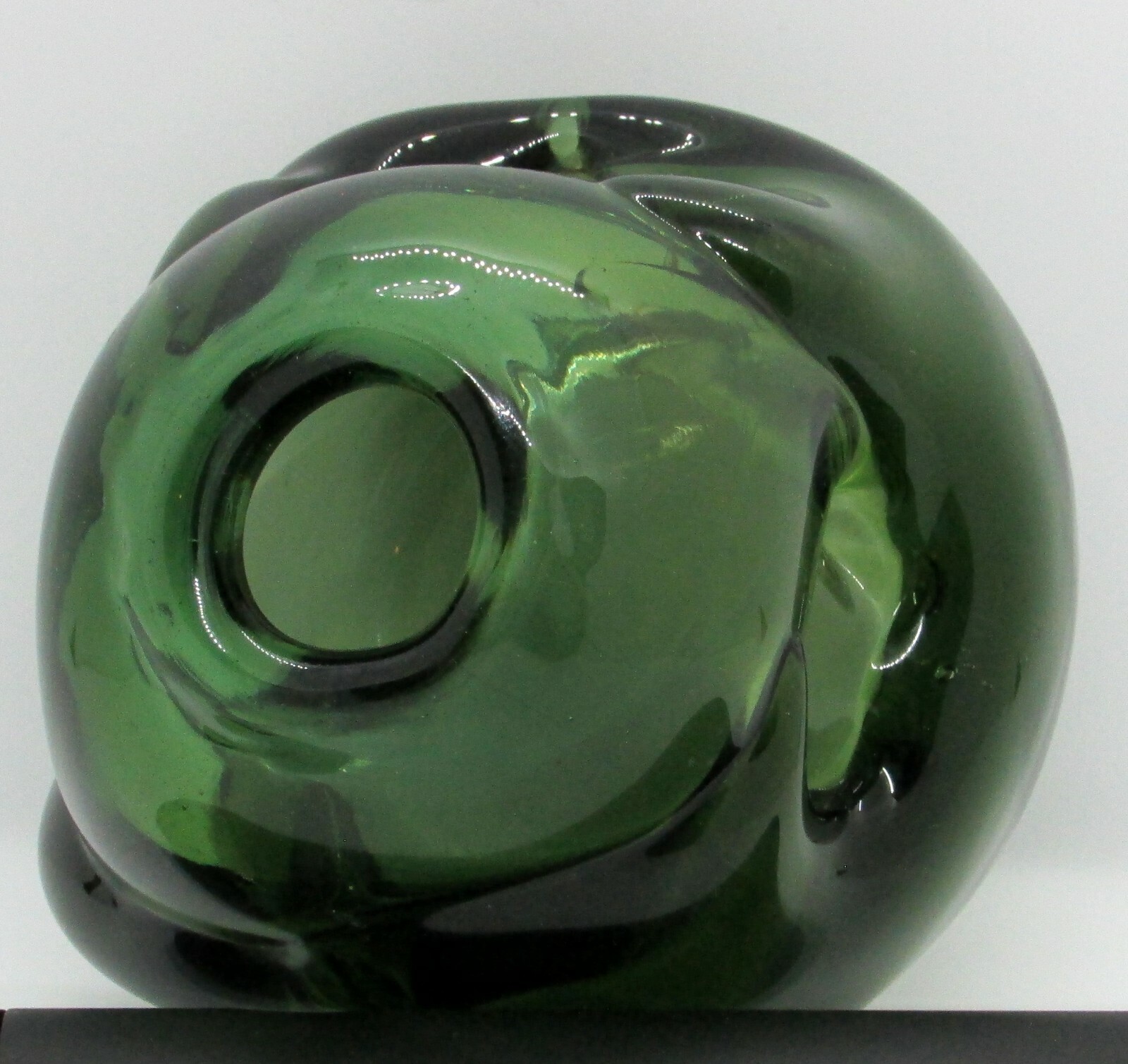 James Kingwell Clear Green Organic Glass Sculpture / Vessel | eBay