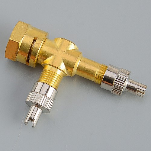 1pcs TPMS Valve Tee Adapter 3-way Pure Copper Motorcycles Automobiles ...