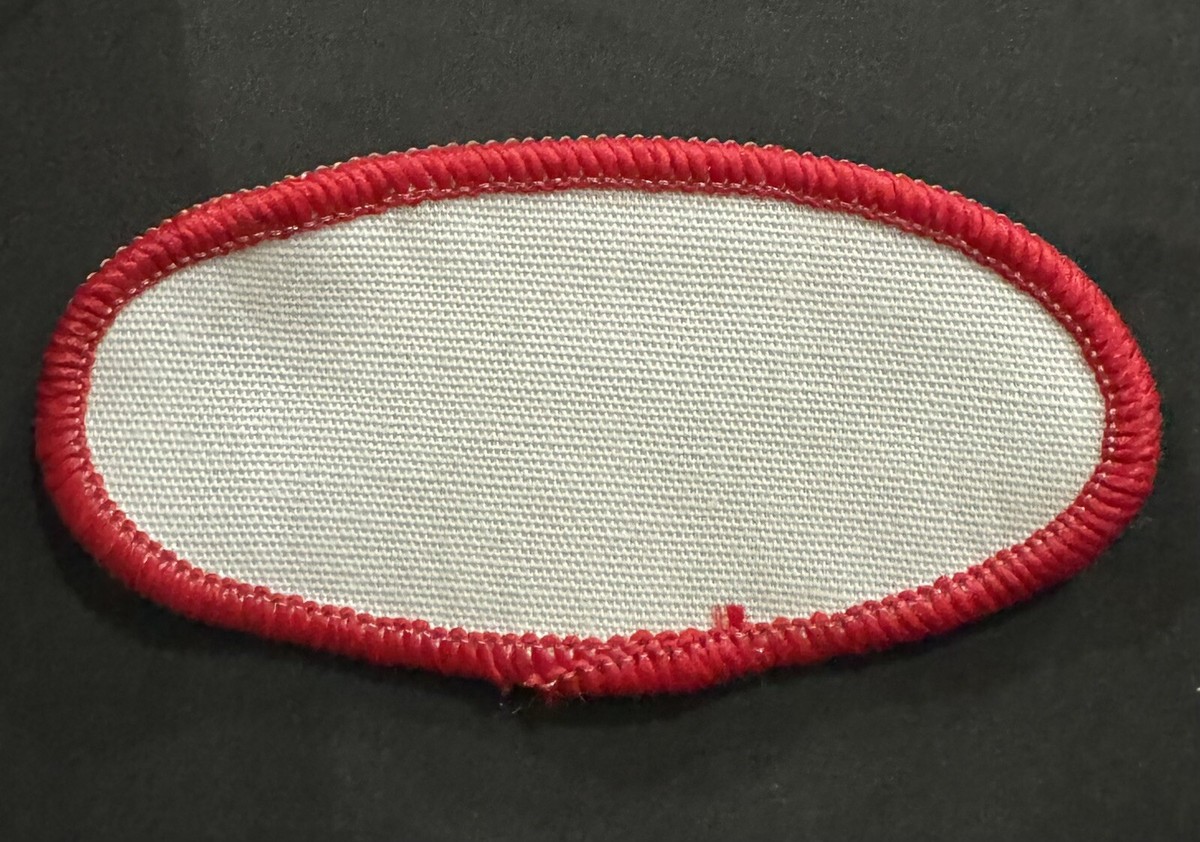 Blank Red Oval