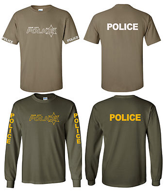Police Logo T-shirts Custom City Law Enforcement Long and Short Sleeves ...