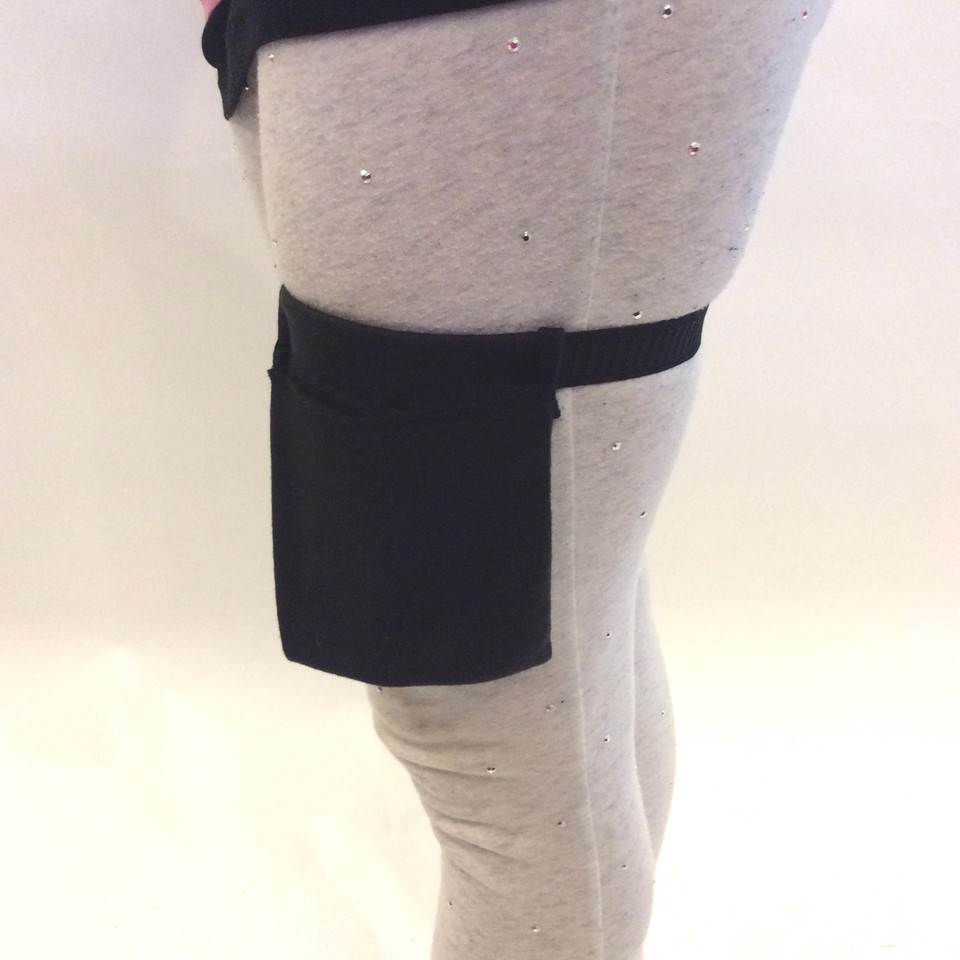 Garter Belt Whiskey Flask Holder with Secret Pocket Black Dress ...