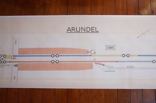 1978 Arundel Signalling Signal Box Sidings Railway Plan Diagram | eBay UK