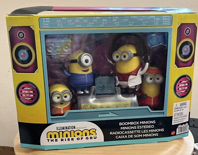 Minions the Rise of Gru Boom Box Minions Figurine Set Mattel NIB | eBay