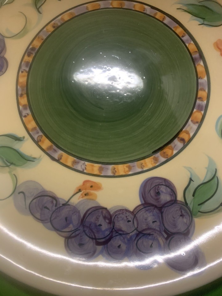 Gail Pittman 12”Platter Round Beau Rivage Grapes | eBay