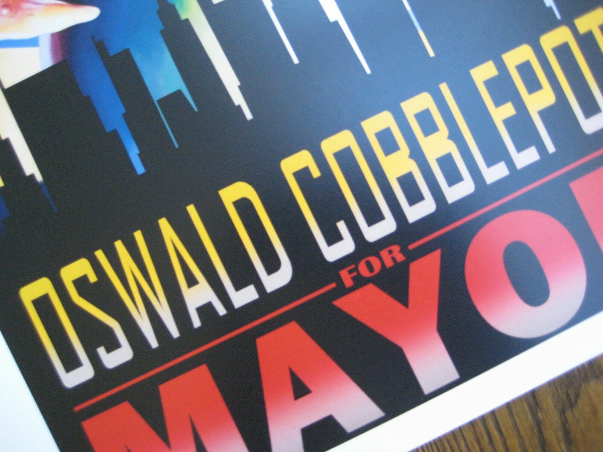 Oswald Cobblepot For Mayor Poster Figurine Batman Returns Figure The